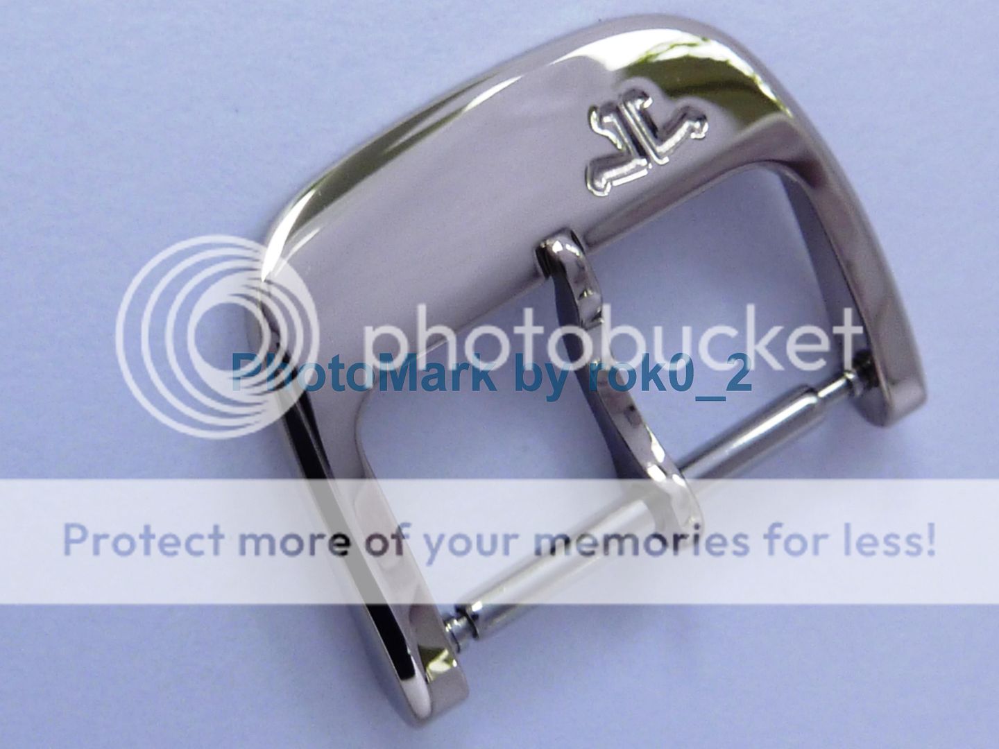 JLC JAEGER LE-COULTRE 18K, 18ct WHITE GOLD TANG PIN BUCKLE CLASP 16mm ...