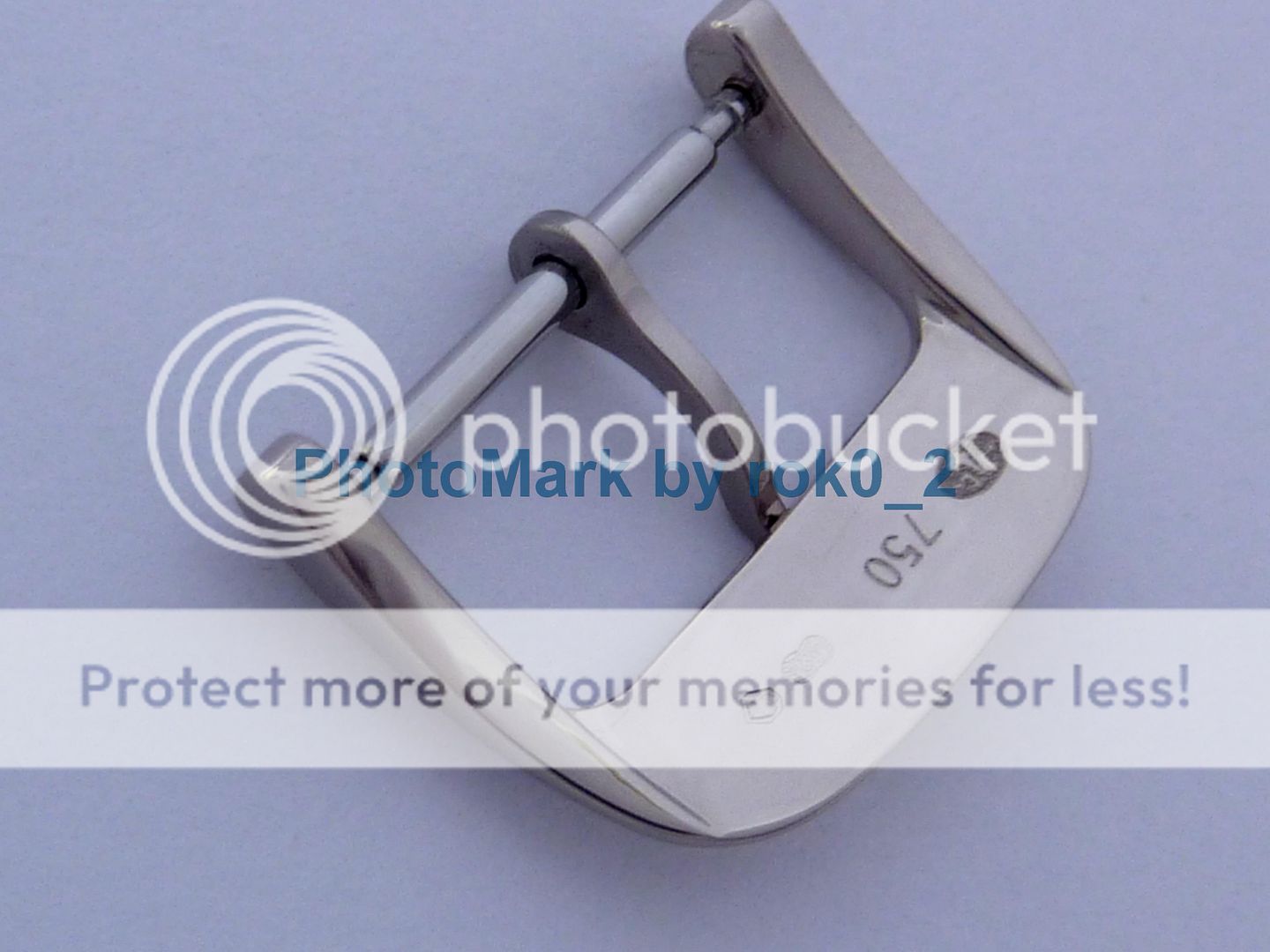 JLC JAEGER LE-COULTRE 18K, 18ct WHITE GOLD TANG PIN BUCKLE CLASP 16mm ...