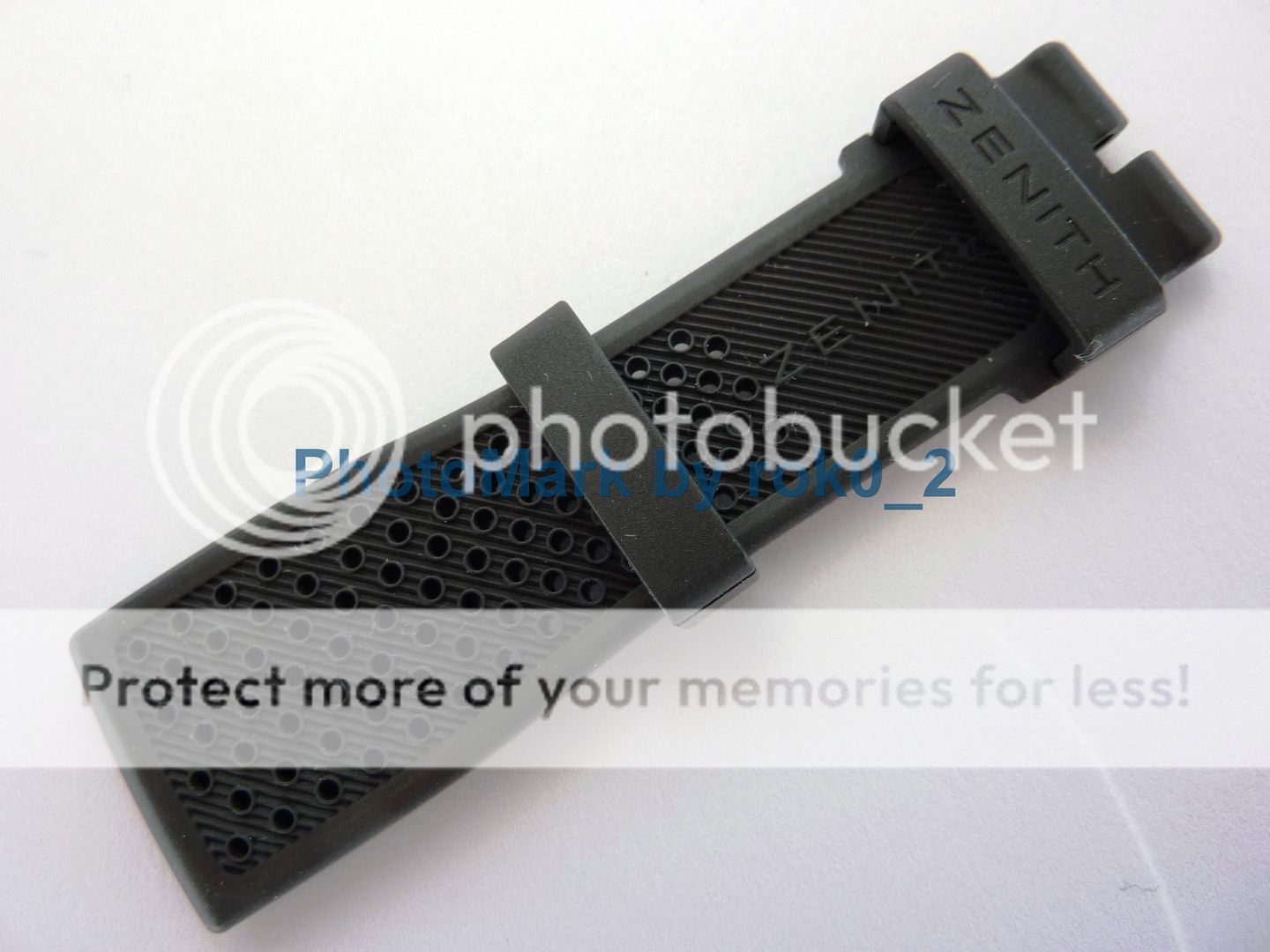 GENUINE ZENITH Rubber Silicone 22mm x 18mm BAND STRAP BRAND NEW ...