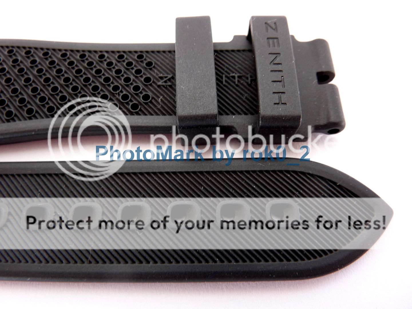 GENUINE ZENITH Rubber Silicone 22mm x 18mm BAND STRAP BRAND NEW ...